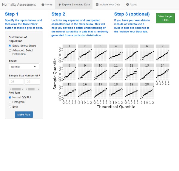 NormalityAssessment R App | Largest R and Python Shiny App Store | Grow ...